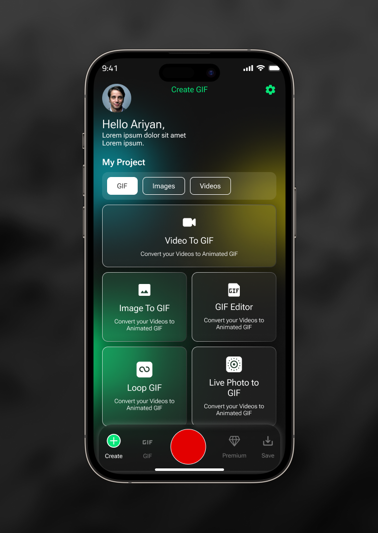 GIF Maker UI UX Design by Iftekhar Saimum on Dribbble