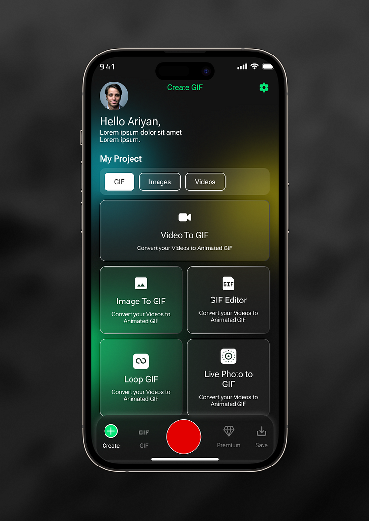 GIF Maker UI UX Design by Iftekhar Saimum on Dribbble