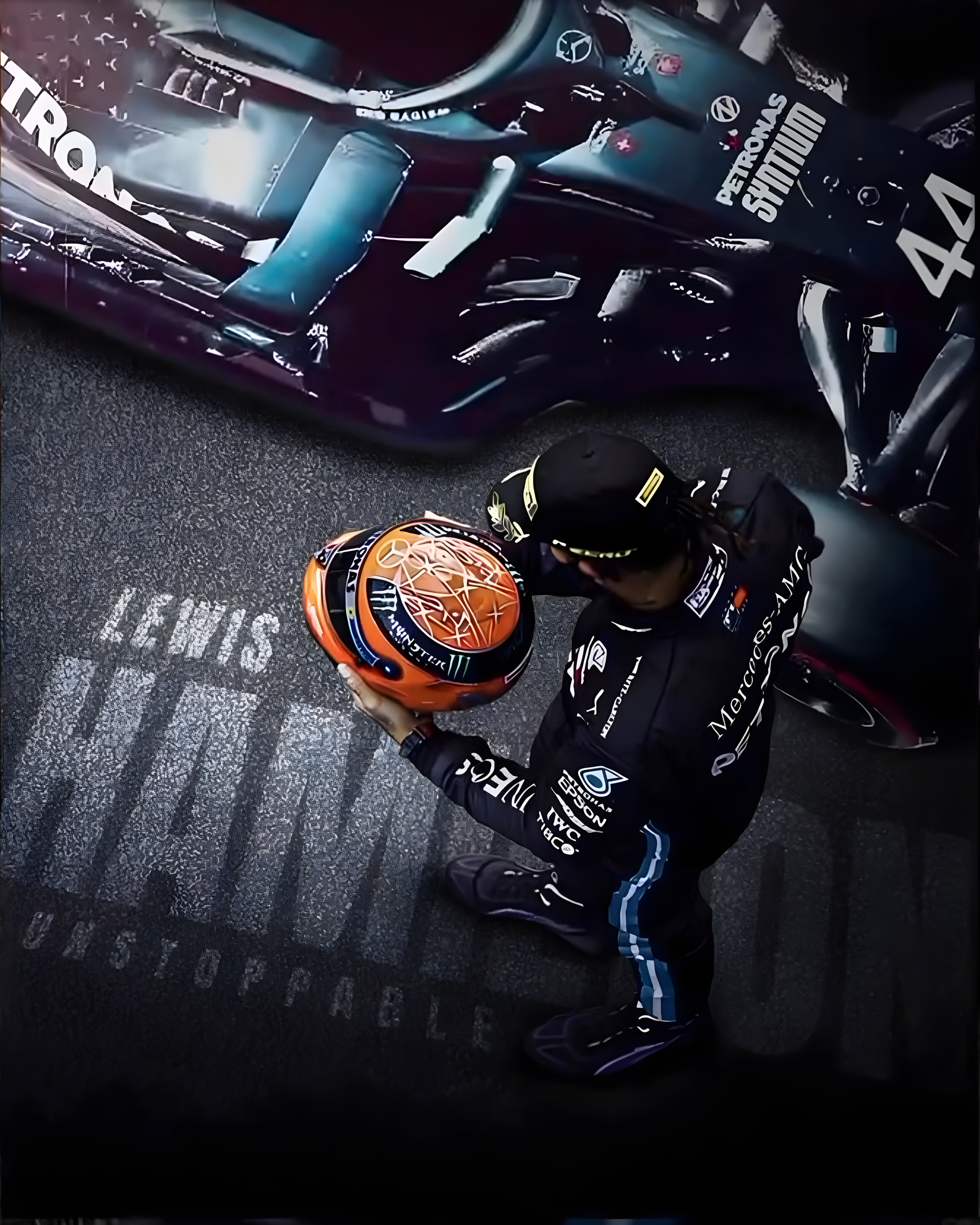 Lewis Hamilton Formula One Poster – Bold Graphic Design Concept. by ...