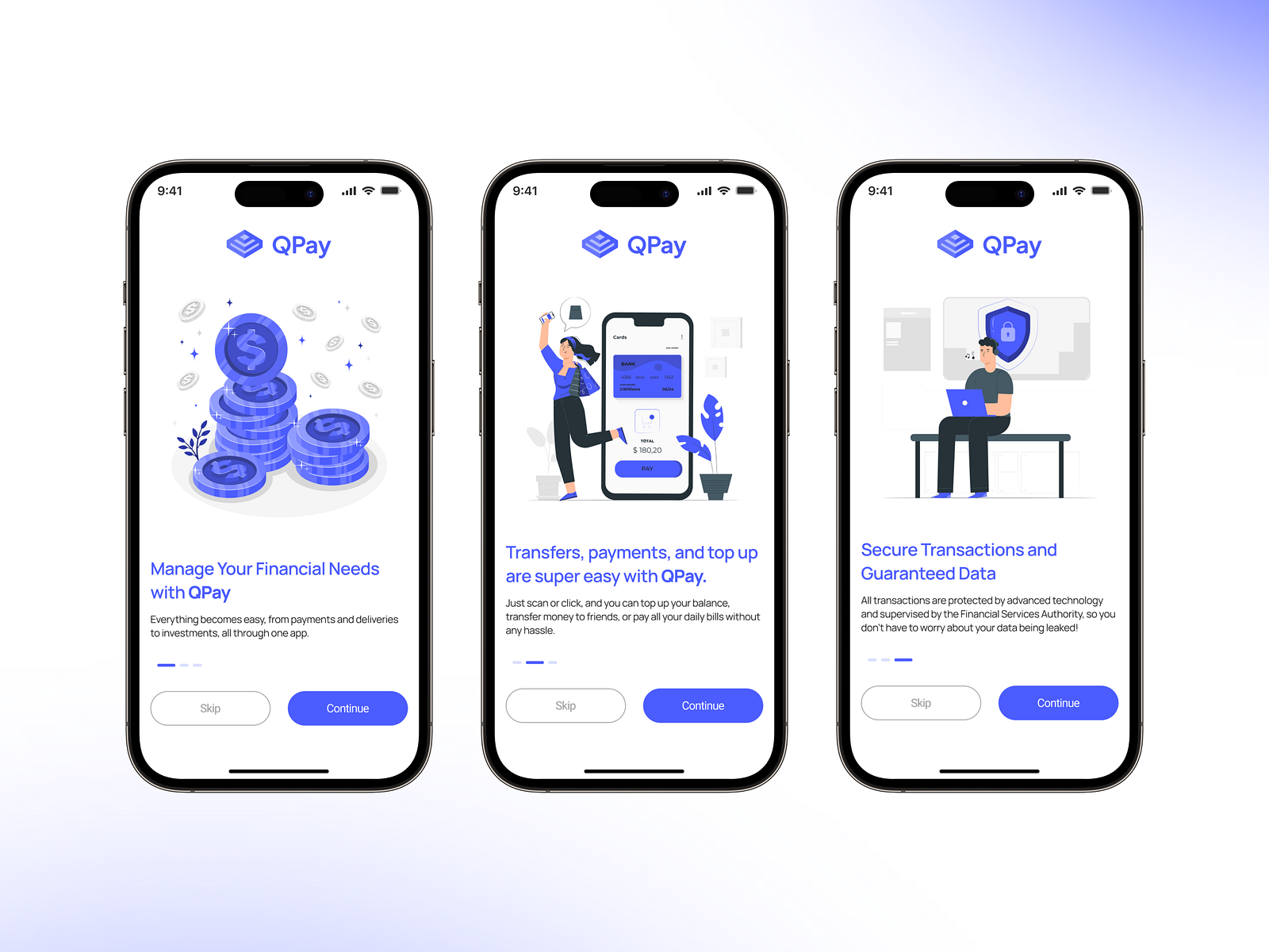 QPay - Introduction Applications by Gilang Firman on Dribbble