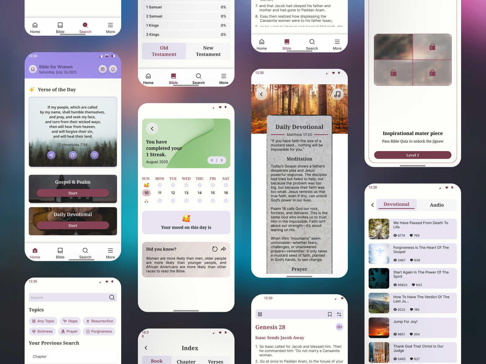 ️ Peaceful Bible App UI Experience by Mayur Bhuva on Dribbble