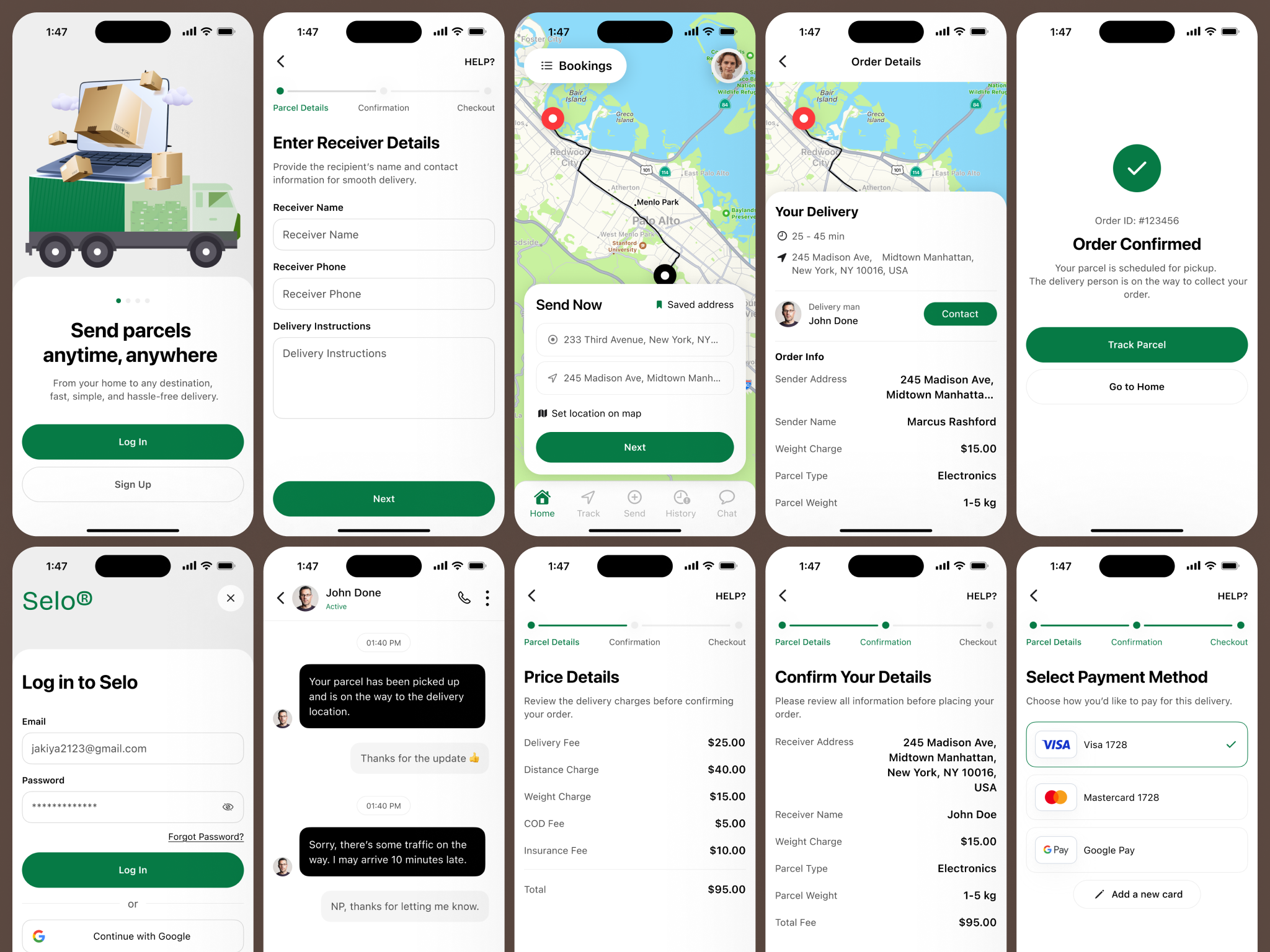 Courier & Parcel Delivery App | Selo by Zalak Raja Opi on Dribbble