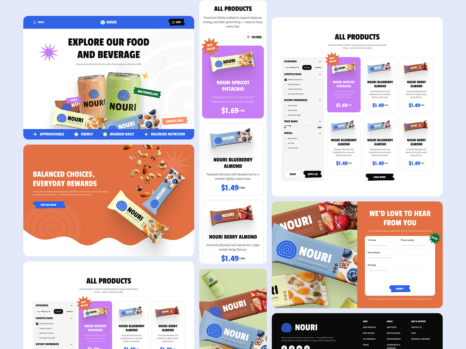 Product listing - food and beverage website by Capi Product for Capi ...