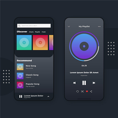 Music Player App Interface Collection by Ajnay on Dribbble