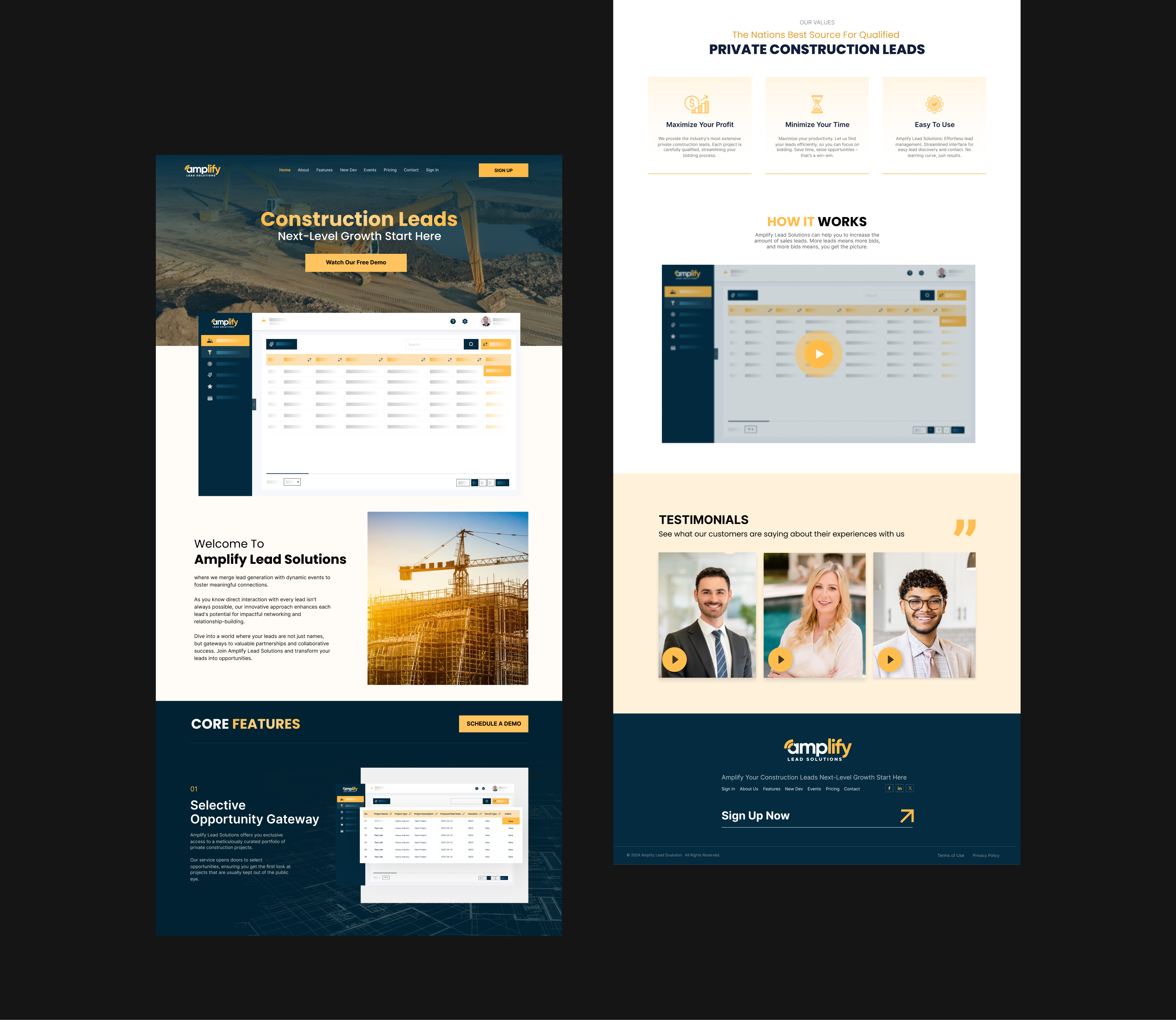 Construction Management Platform | SaaS Web App UI/UX Design by Faraz A ...