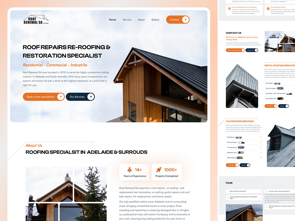 Roof Renwal Sa - Expert Roofing Services Website Design by Mavani Divya ...