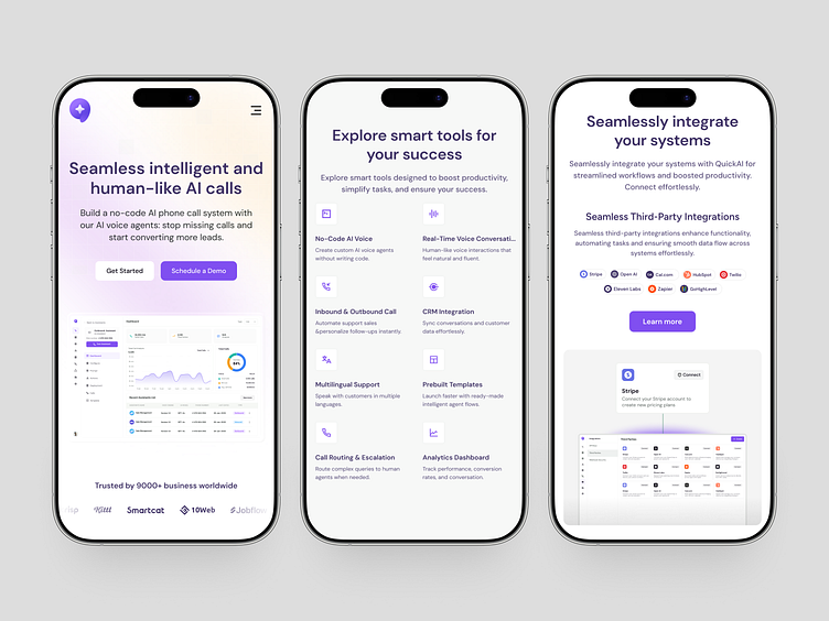 CallAI – AI Voice Agent SaaS Platform | Responsive UI by Shahid Miah UI ...