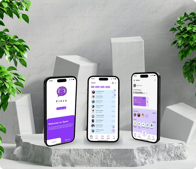 Personal Project App Chat Finzy by Alfredo Herijanto on Dribbble