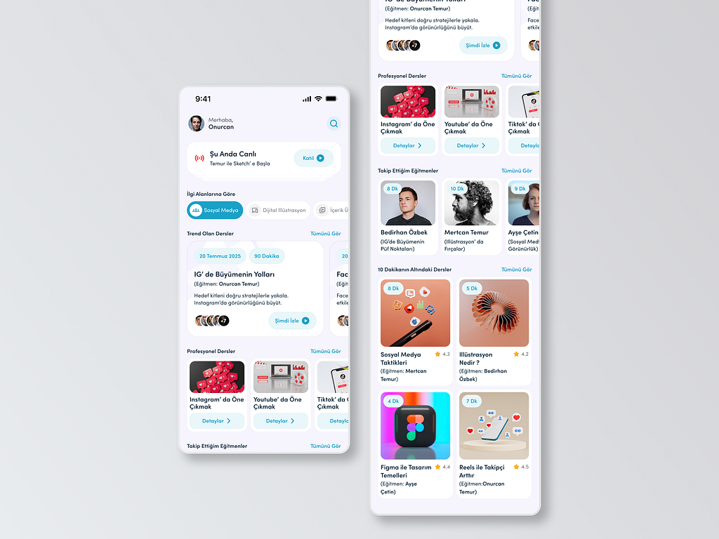 Online Learning App by Onurcan Temur on Dribbble