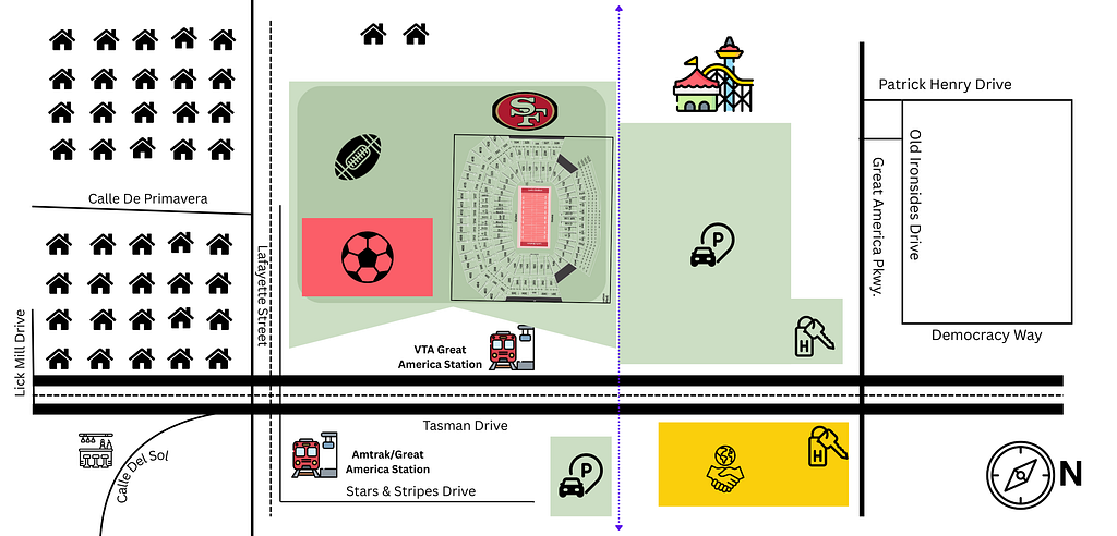 Levi's Stadium Street Layout by Brian Tamayo on Dribbble