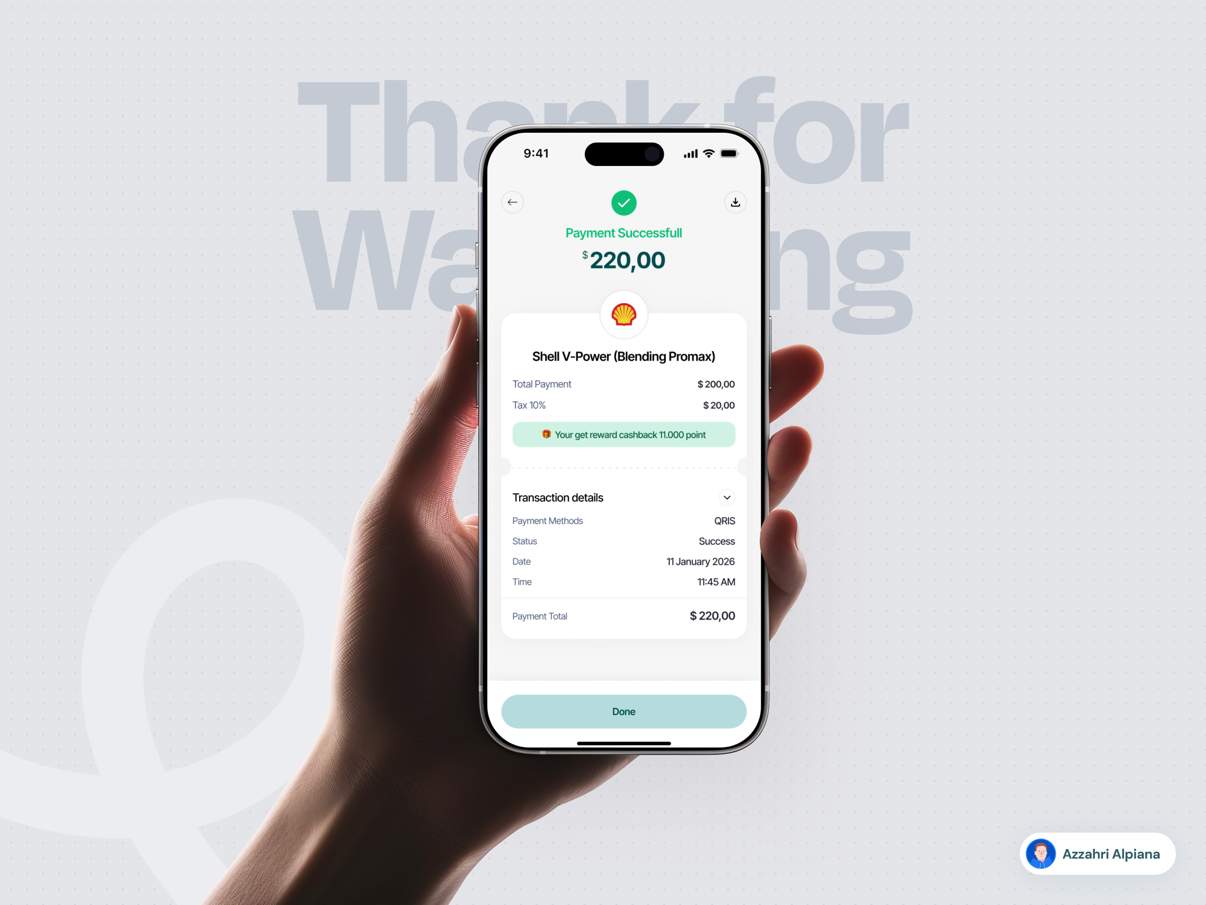 Payment Success Screen UI App by Azzahri Alpiana on Dribbble