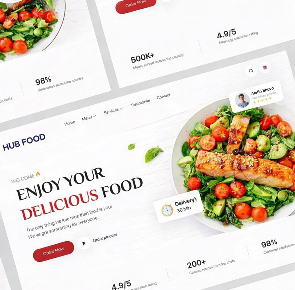 Website ,Food Website,Restaurant ,food Delivery Website Design, by ...