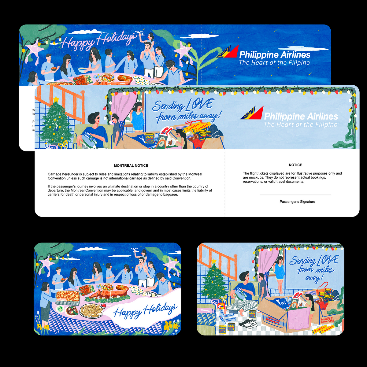 Philippine Airlines' Flight Tickets & Gift Card by Paola Santos on Dribbble