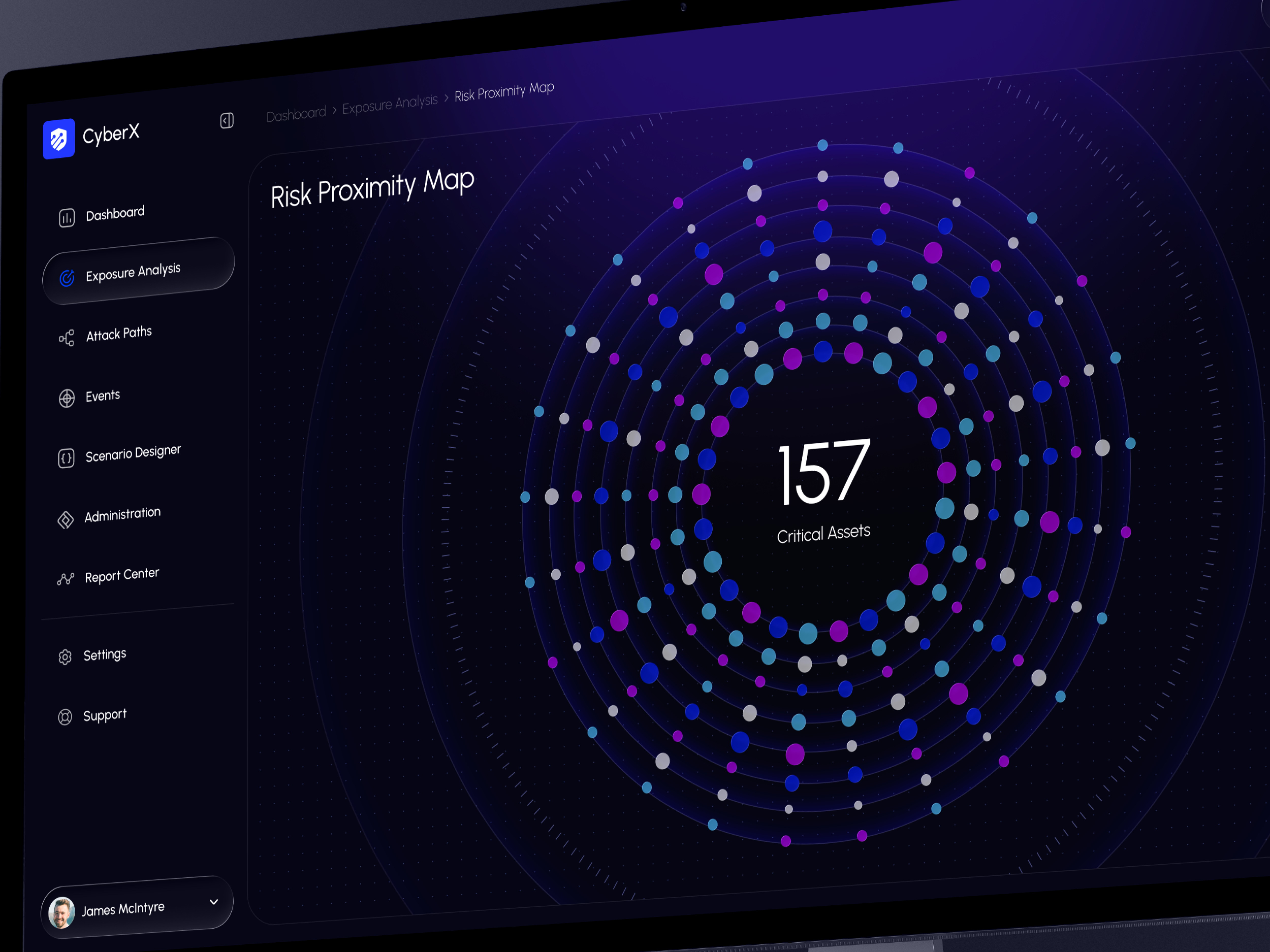 Cyber Dashboard - Risk Proximity Map UI/UX Design by AmazingUI by ...