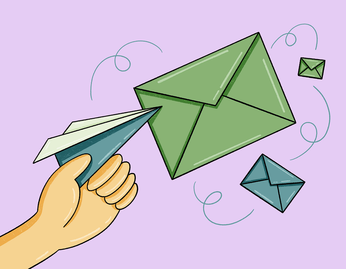 Sending emails by Anna on Dribbble