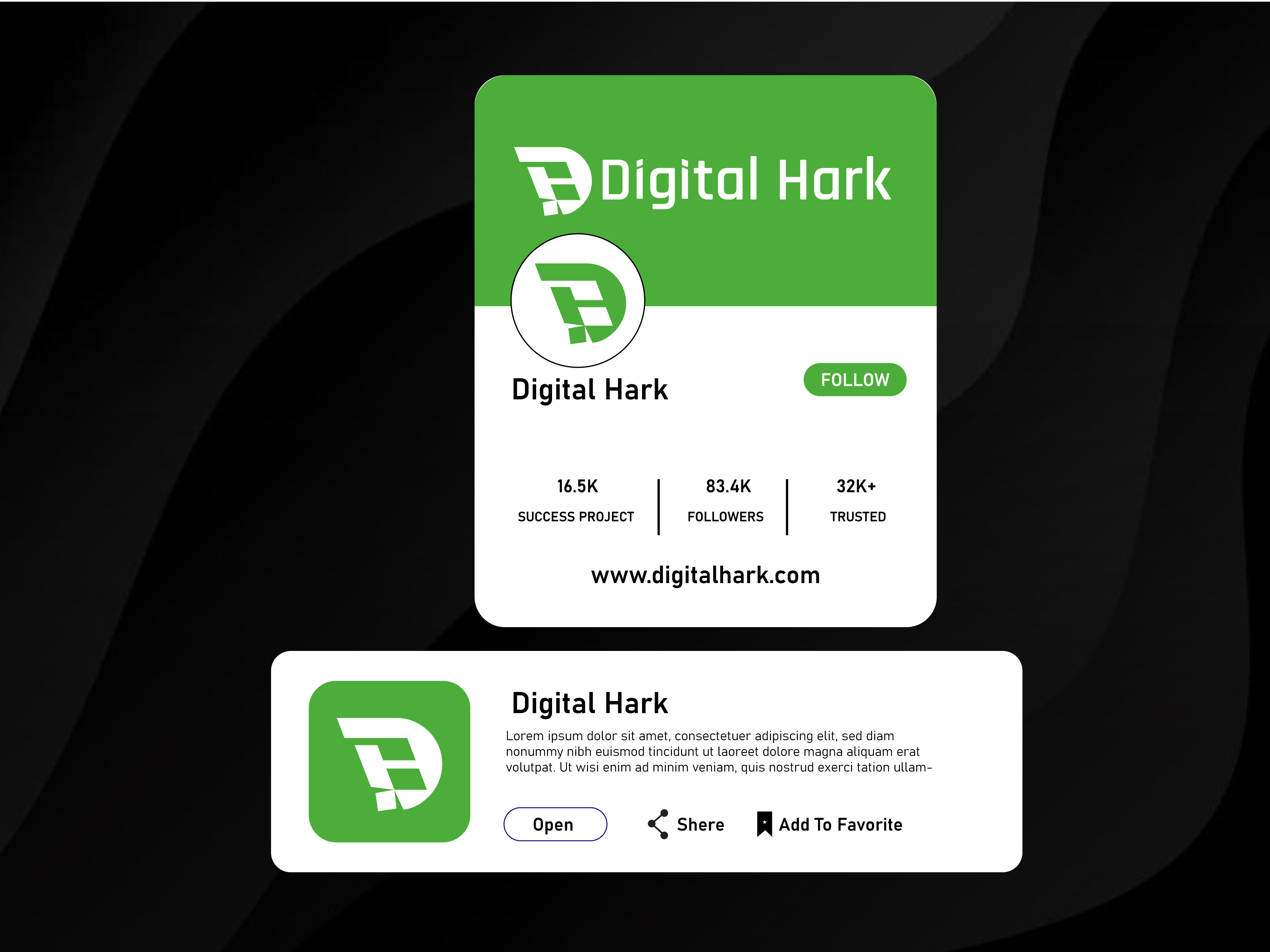 Digital Hark Logo and Brand Style guide Design by Graphixpert on Dribbble