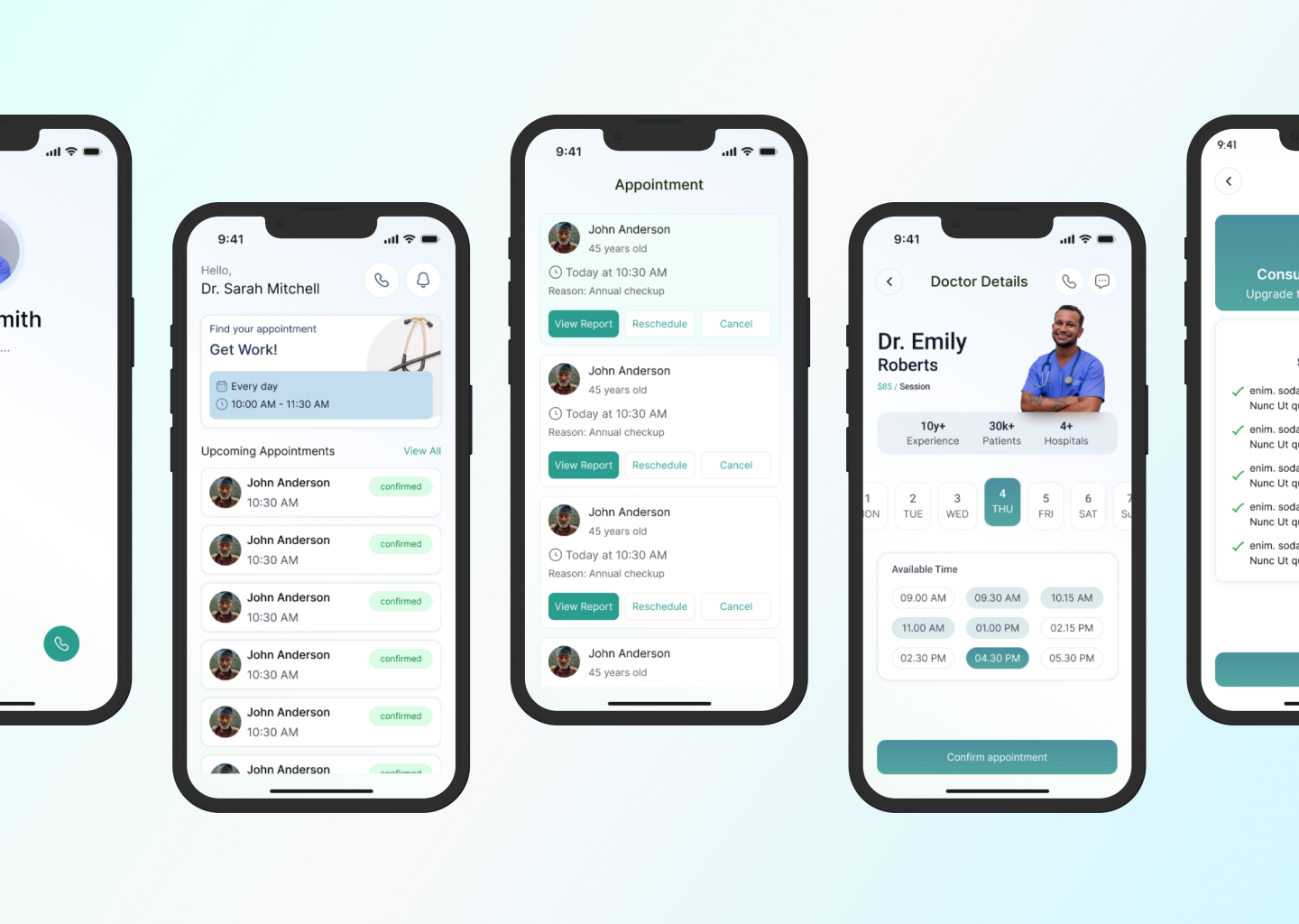 Doctor Appointment Booking App UI by nirjona akter on Dribbble