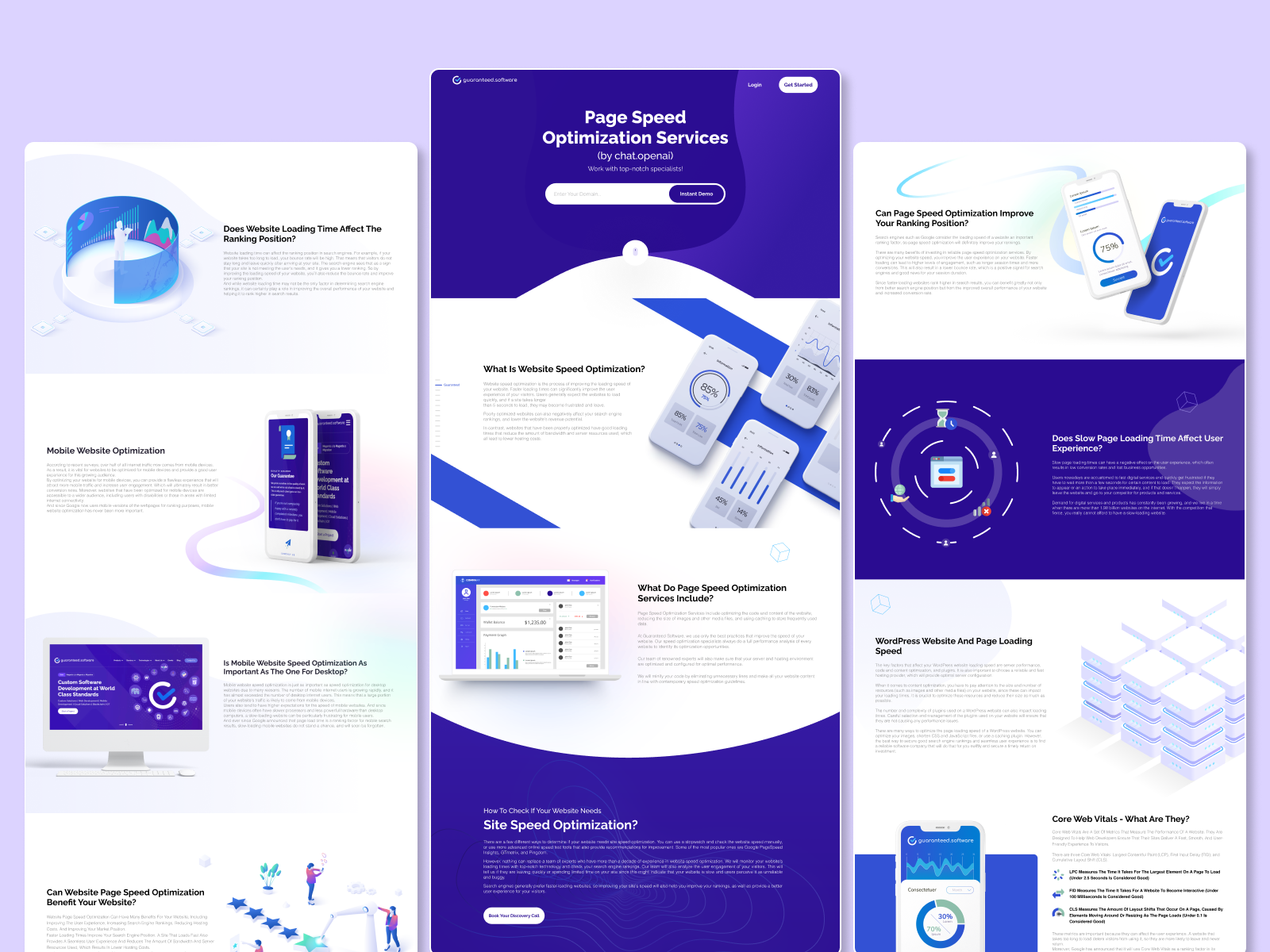 AI-Powered Page Speed SaaS | Performance Dashboard UI by mohadeseh ...