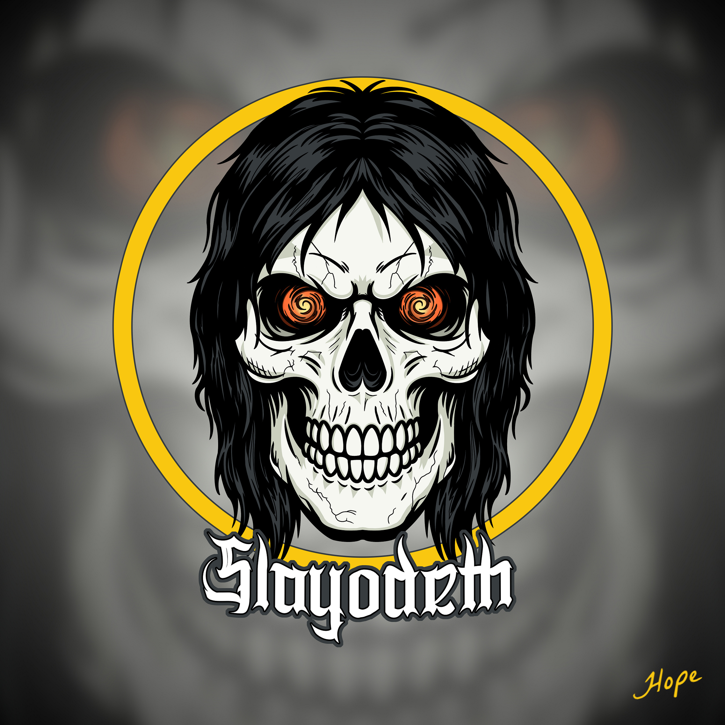 Slayodeth Skull Mascot Logo Design by Hope on Dribbble