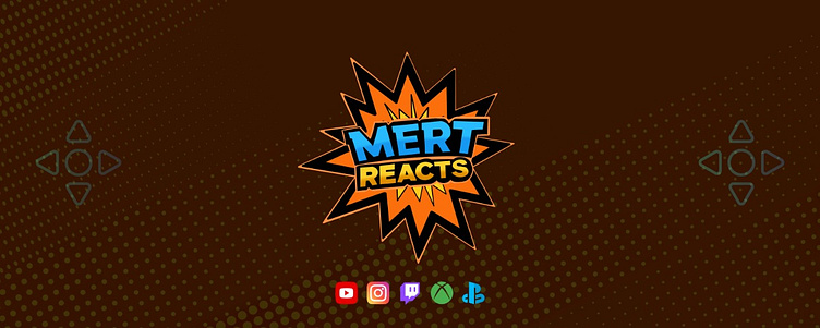 Mert Reacts Mascot Logo Design with Banner by Hope on Dribbble