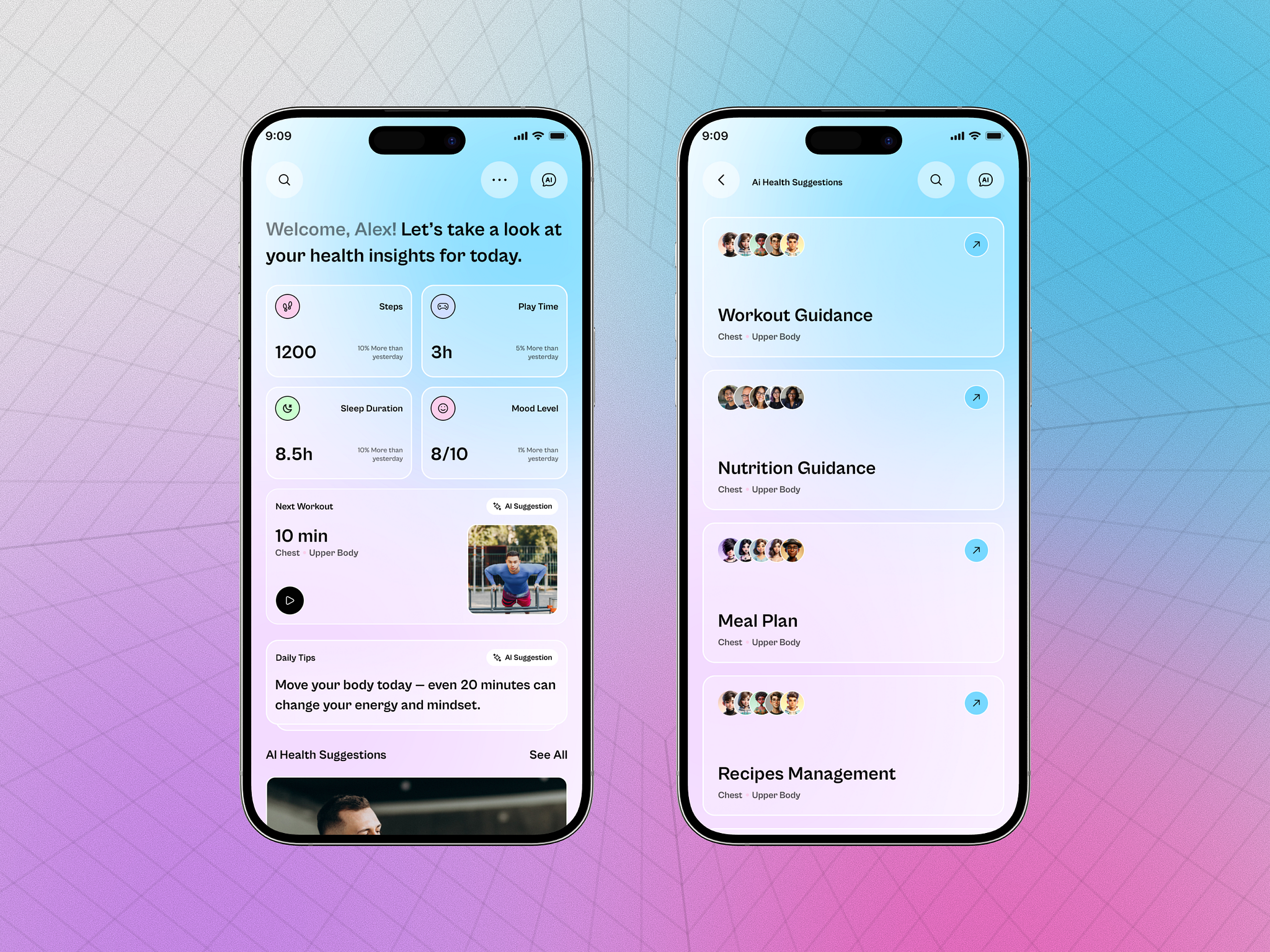 AI Powered Fitness App Concept by Murad Hossain 🔥 on Dribbble