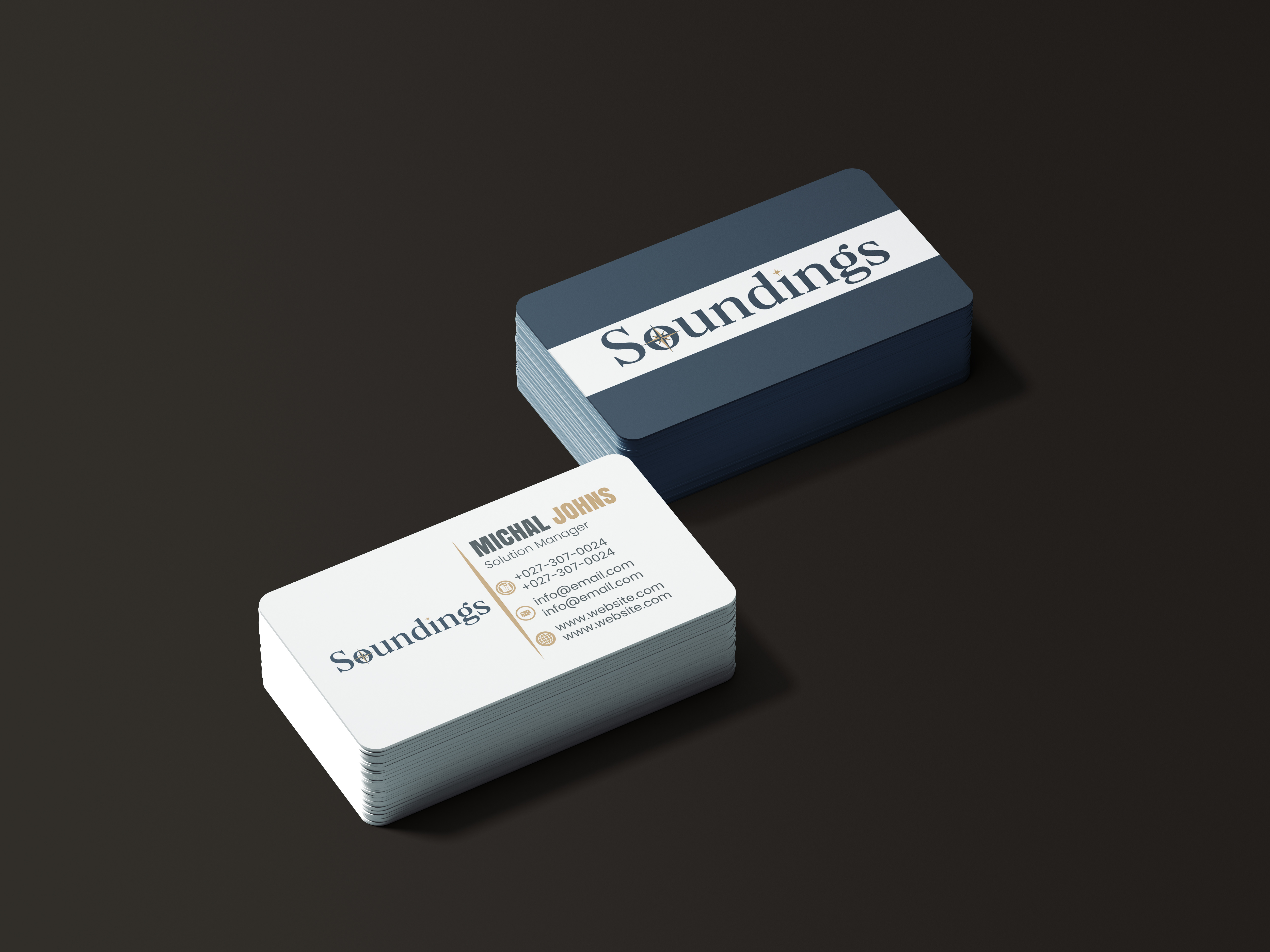 Clean Corporate Business Card Design Template. by Tahsin Rahman Razin ...