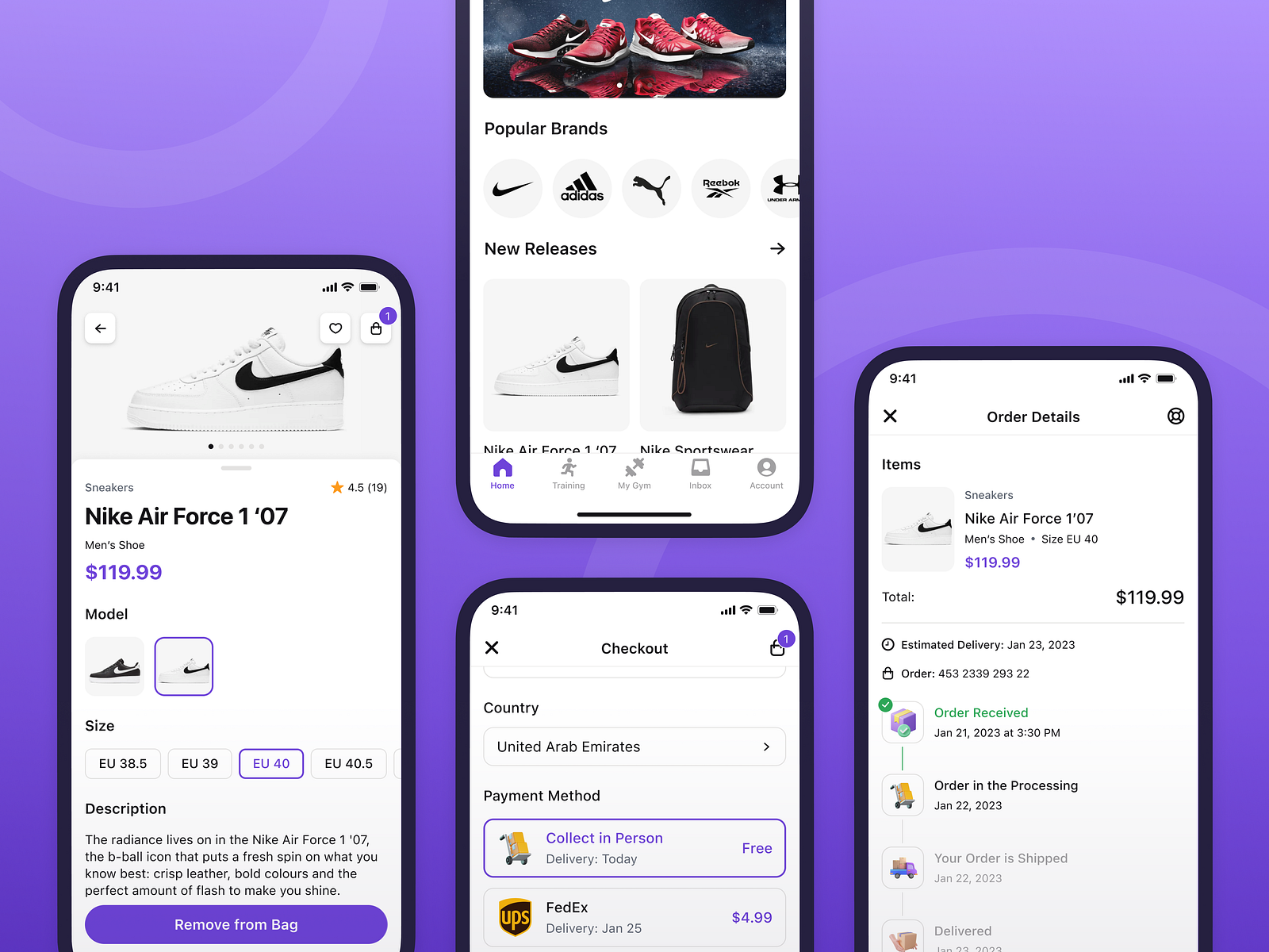 Sportswear Store - Mobile App by Vladimir Rakshâ on Dribbble