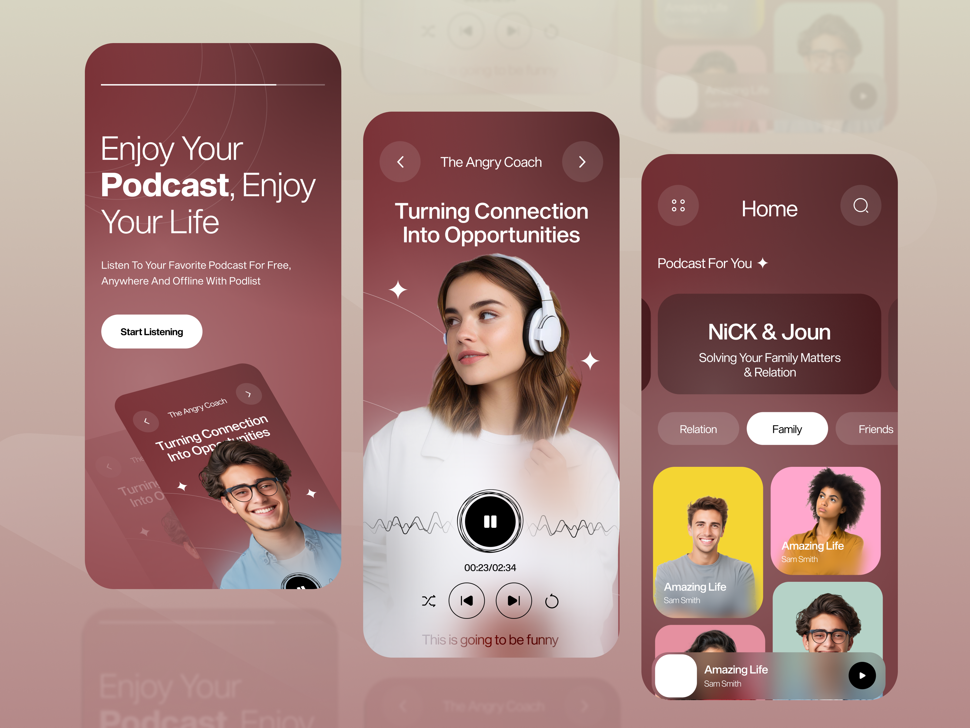 music player mobile application ui design by Roohi Koohi on Dribbble
