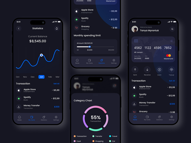 Digital Banking Mobile App UI — Smart Finance Management by Terabit ...