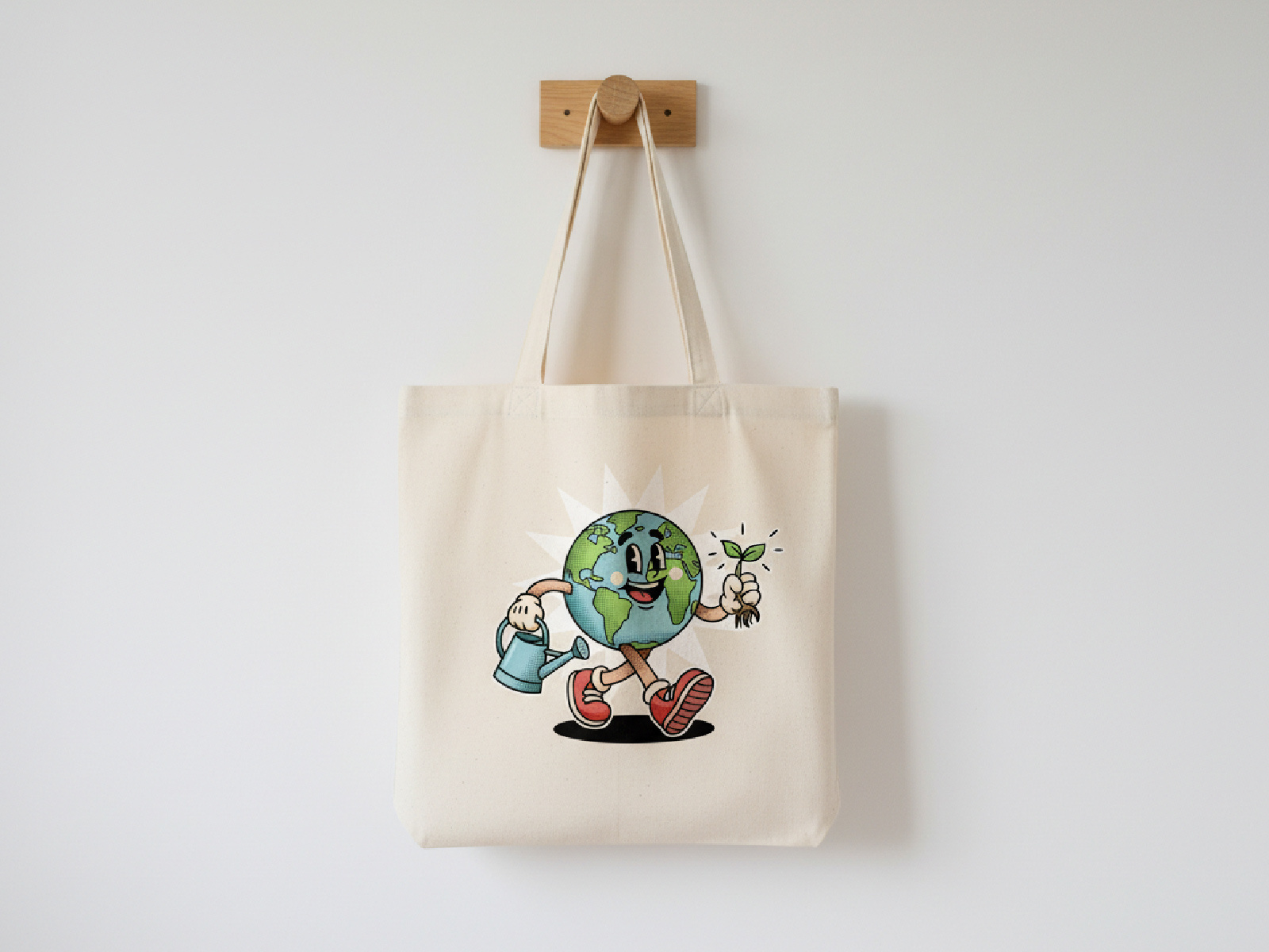 Retro Earth Day Character Design by Dendy Herlambang on Dribbble