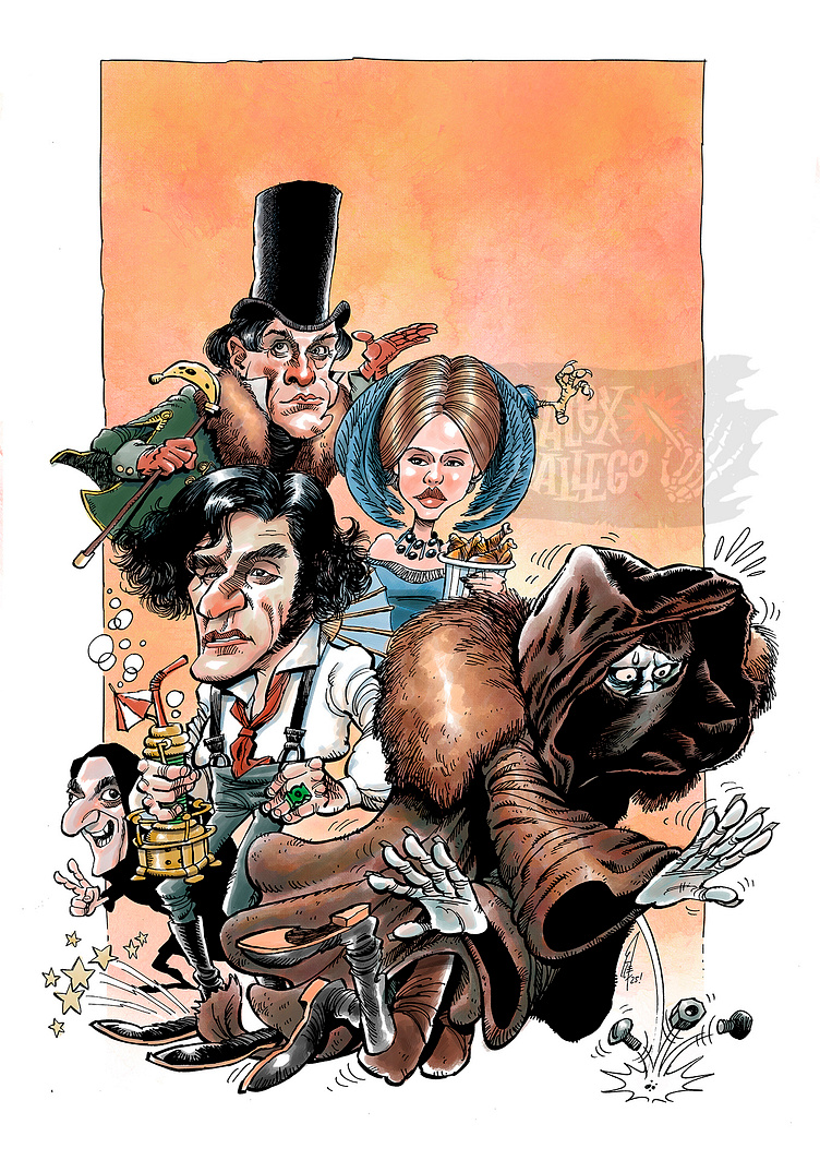 Frankenstein caricature poster by Alex Gallego on Dribbble