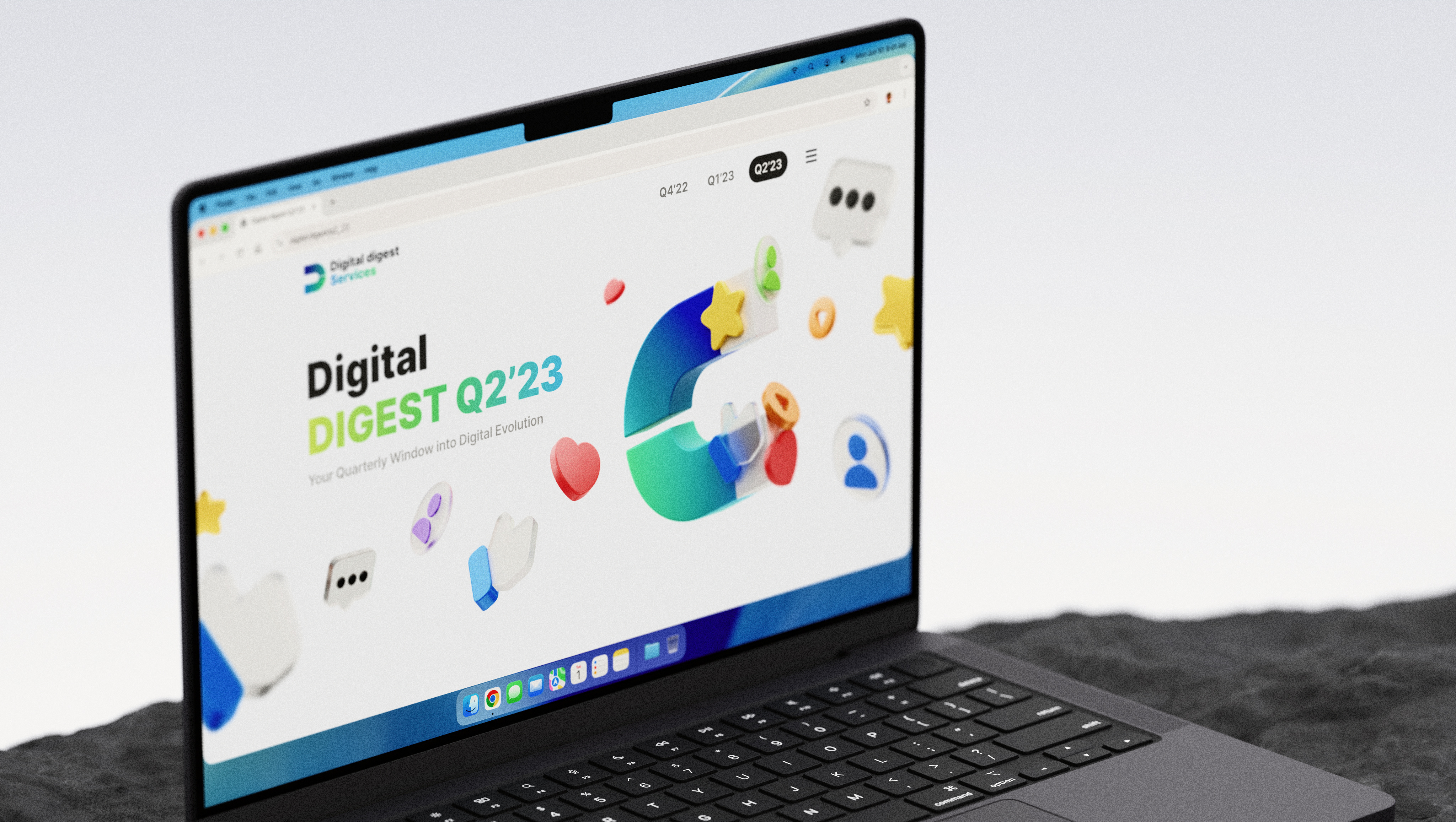 Visual Concept for Digital Digest by Pavel Ivanov on Dribbble