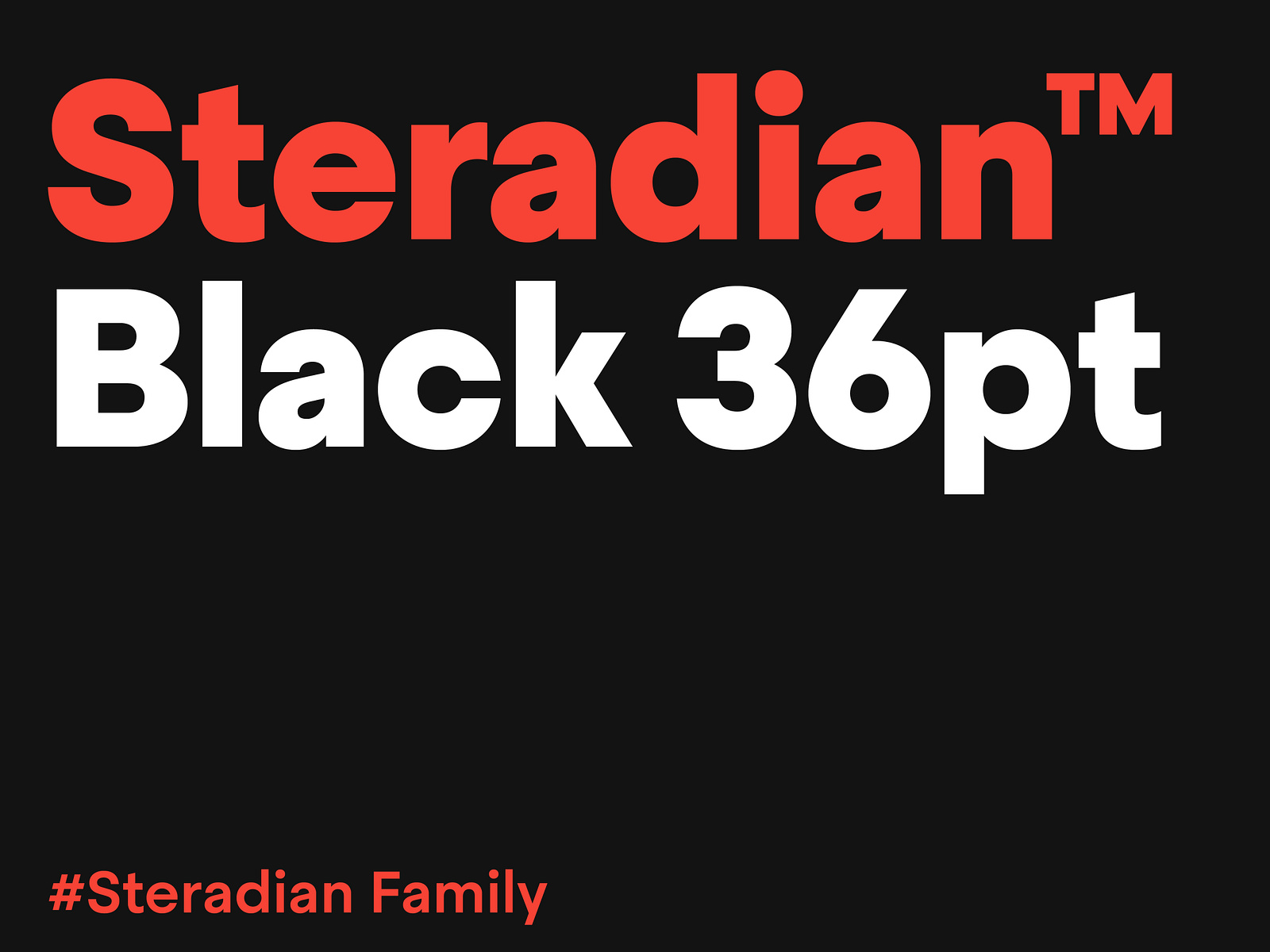 Steradian by Emtype Foundry on Dribbble