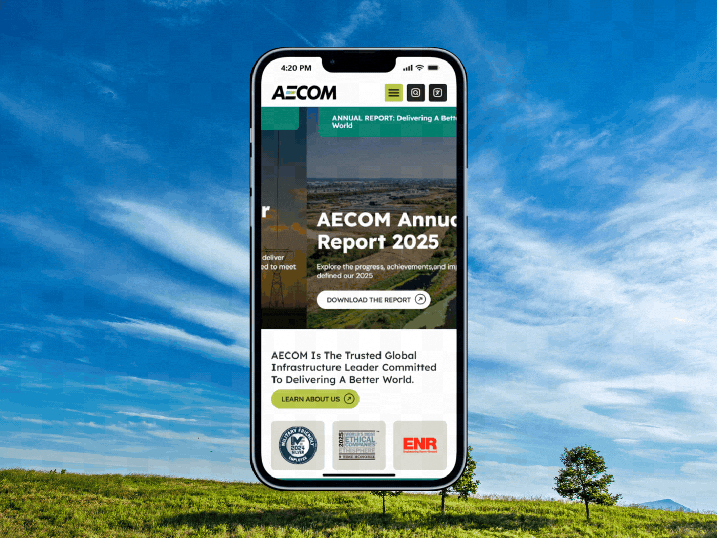 AECOM Homepage Redesign by Papa Abdou Jobe on Dribbble