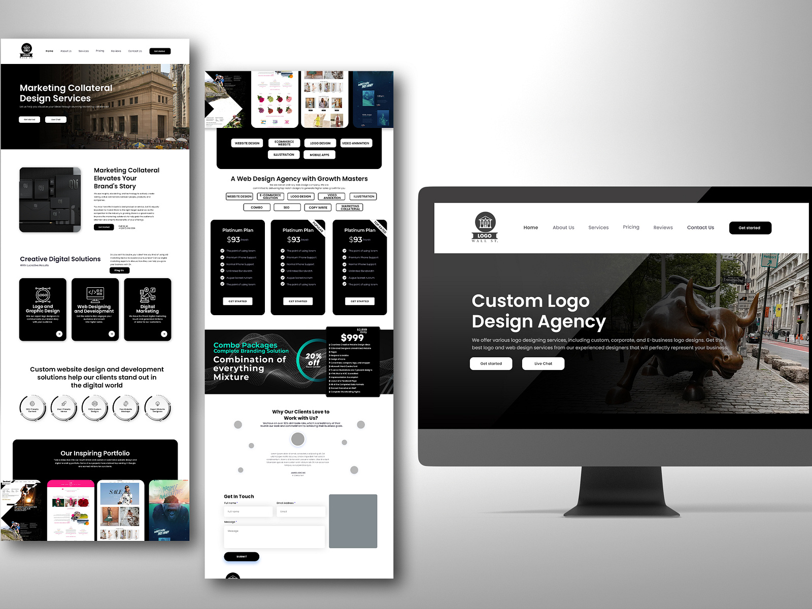 Website Ui Design by Andre Reed on Dribbble