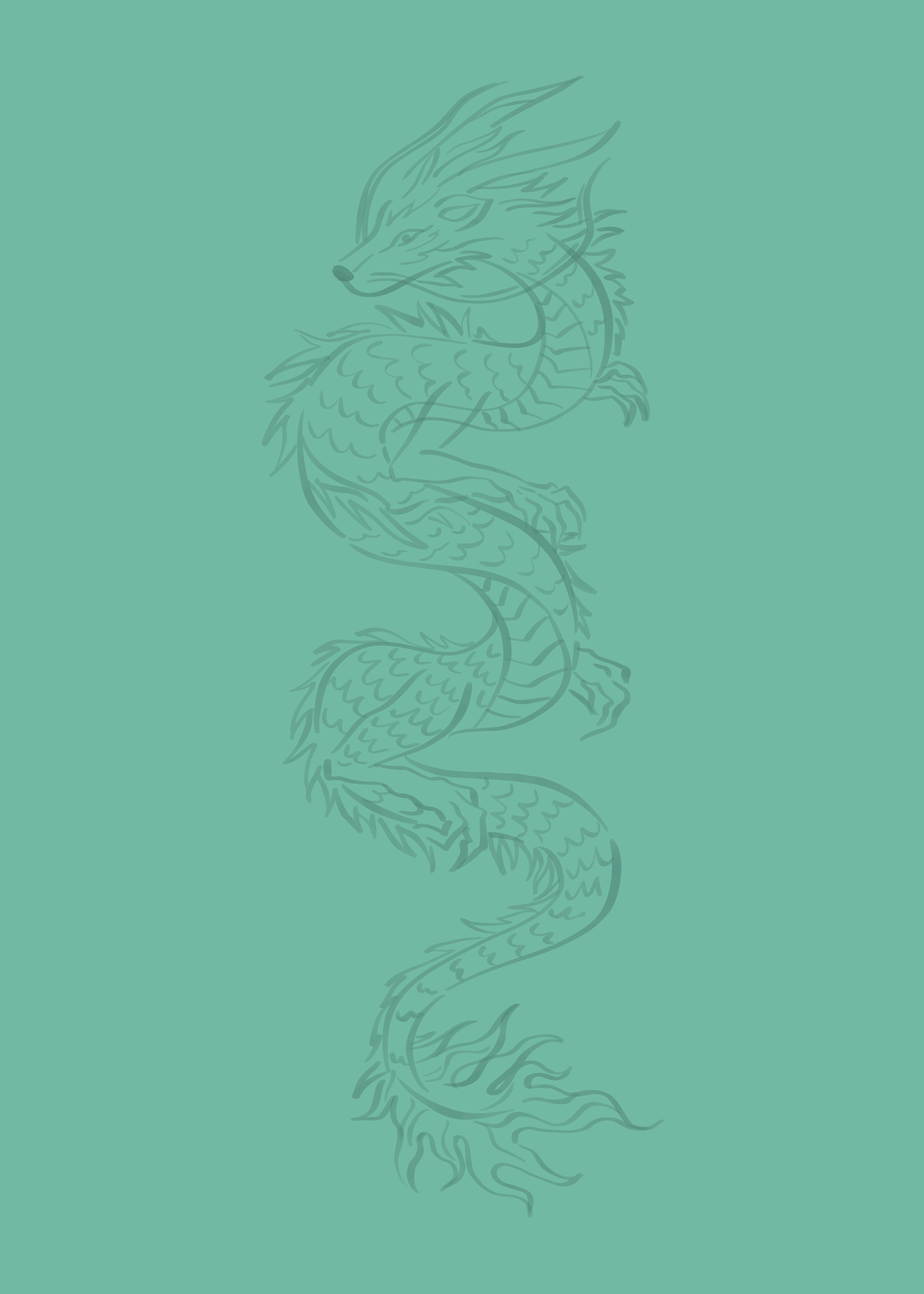 Dragon sketching by Cristina Iftodi on Dribbble