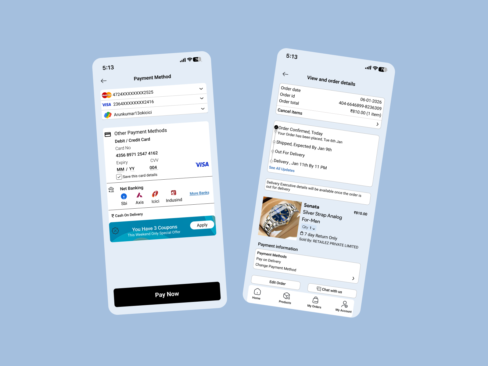 Order Detail Screen by Sukriti Mehra on Dribbble