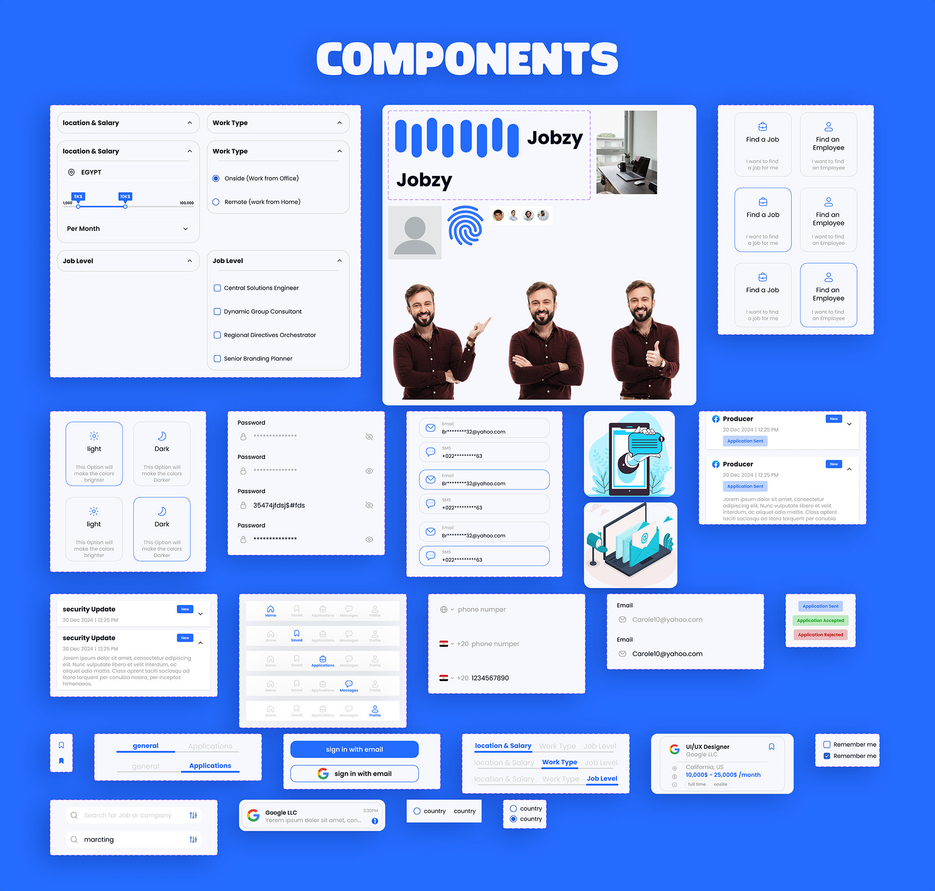 Jobzy | UI/UX Project | Recruiting App by youssef taha on Dribbble