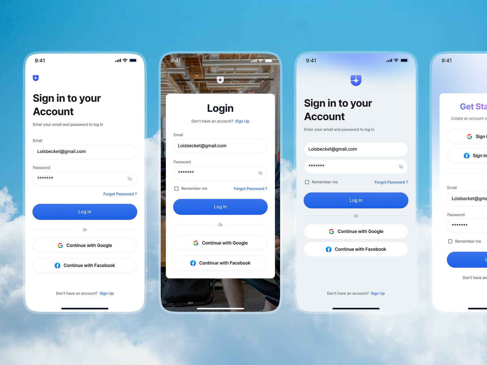 Log in / Sign in Experiences - UI/UX - Minimal Design by Airzon Agency ...