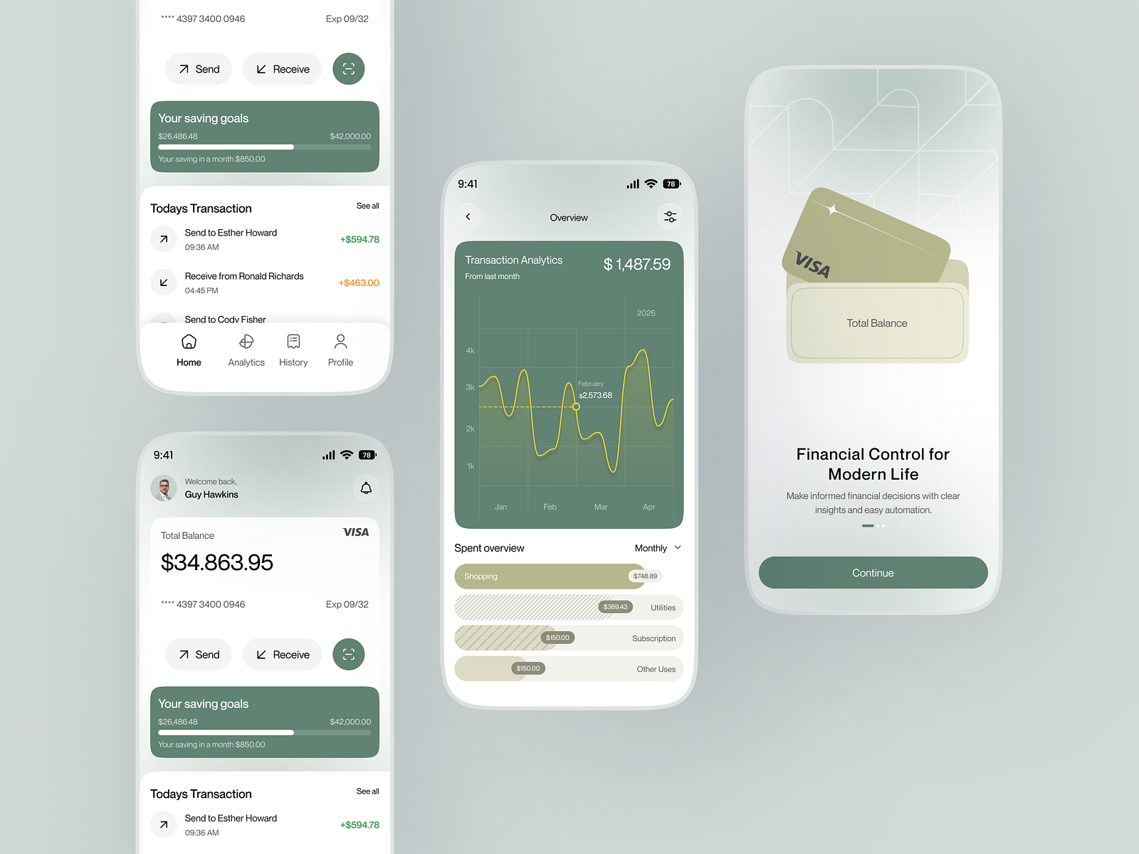 Smart Finance Mobile App UIUX by Sudarsan Roy on Dribbble