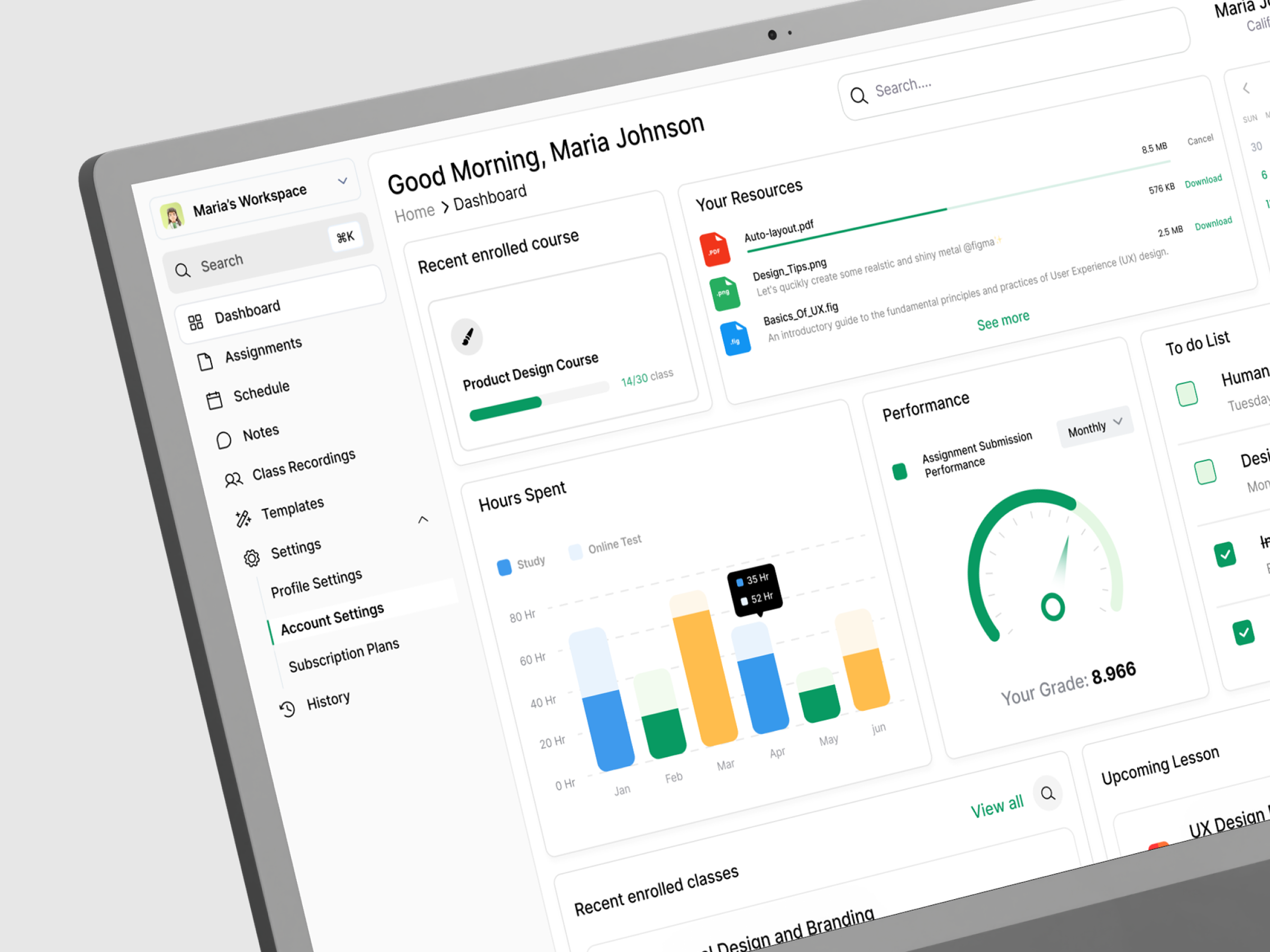 LearnStream — Smart Learning Ecosystem /Dashboard by Airzon Agency on ...