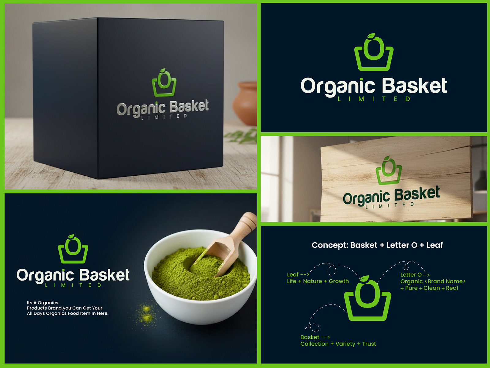 unused logo, logo design, branding, organic logo, food logo by Annonya ...