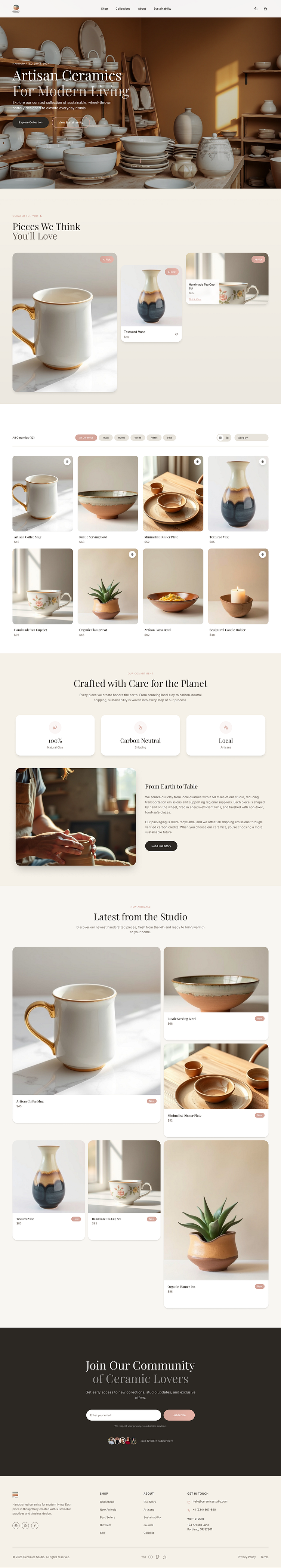 Modern E-Commerce Website by Shazia Ali on Dribbble