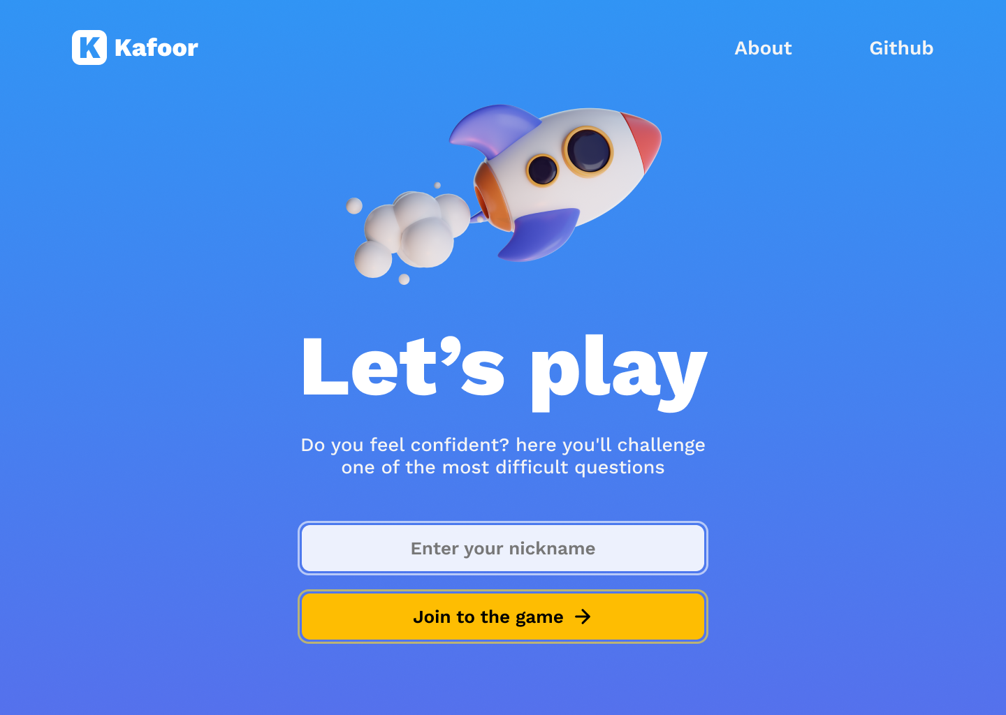 Kafoor - Design of a Kahoot clone by Dev en Apuros on Dribbble