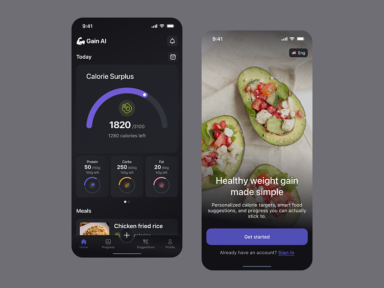 Gain AI App Design by Ibrahim Khalil on Dribbble