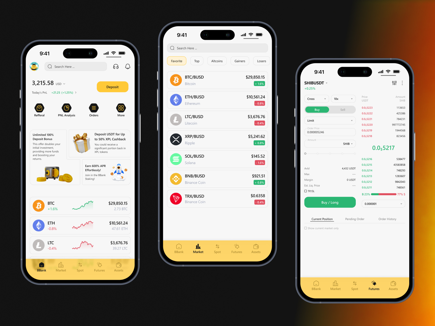 Trading mobile app by Negin Hajizadeh on Dribbble