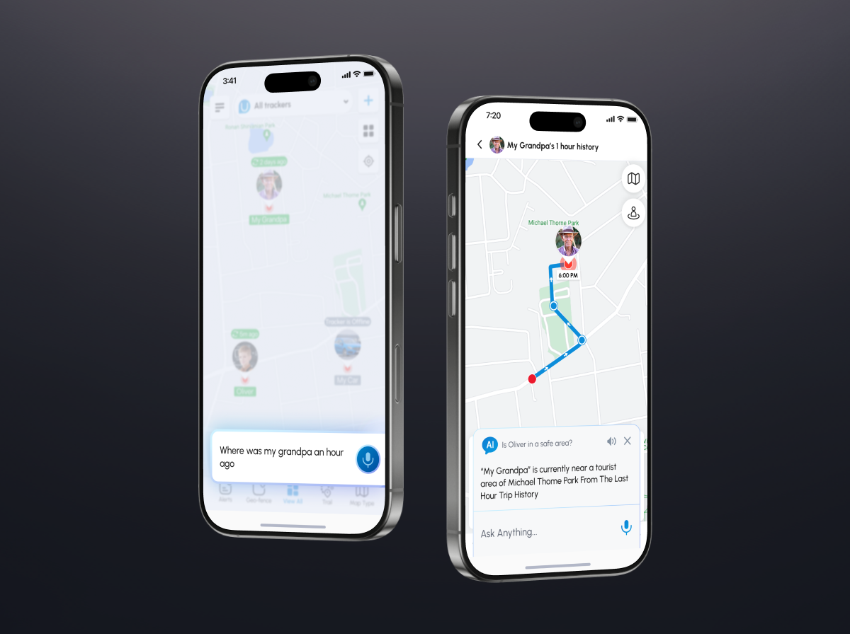 Utrack - AI GPS Tracker - Mobile App by James Harold Canque on Dribbble