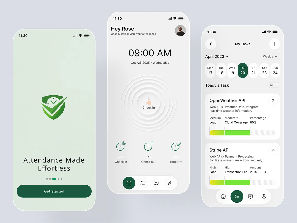 Attendance App designs, themes, templates and downloadable graphic ...