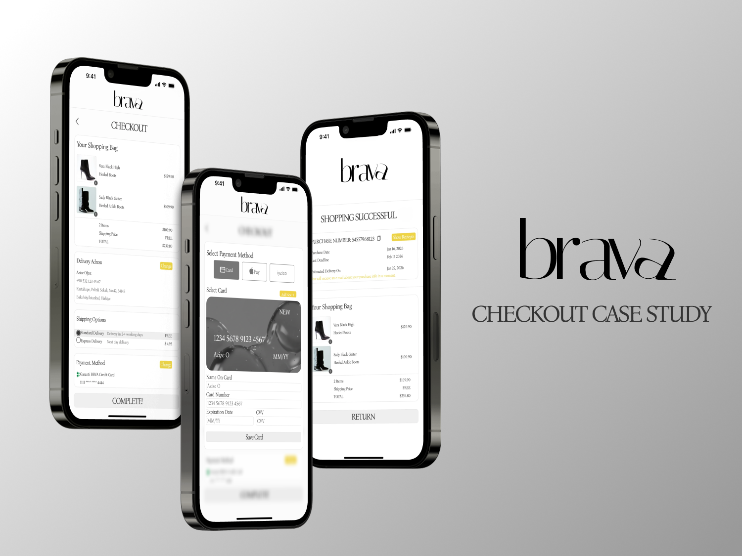 Brava - Checkout Screen Design by Azize Oğuz on Dribbble