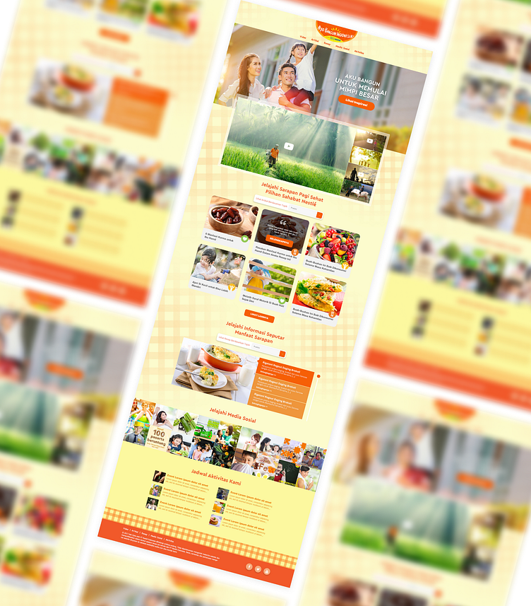 One Page Campaign Sahabat Nestlé Ayo Bangun Indonesia by aquame on Dribbble